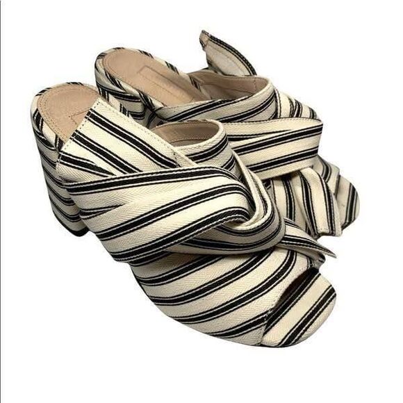 Topshop | Shoes | Topshop Block Heel Open Toe Sandals Slides Slipon ...